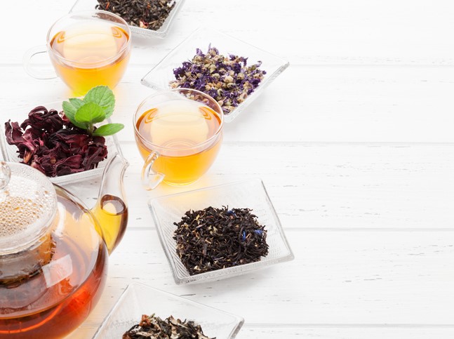 Complementary teas for an afternoon tea