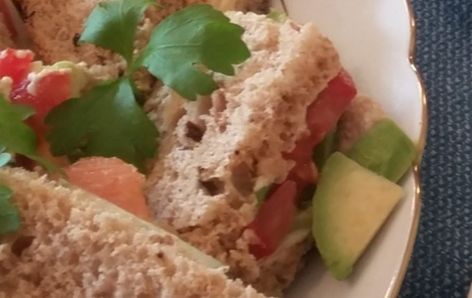 Avocado and Tomato Sandwich